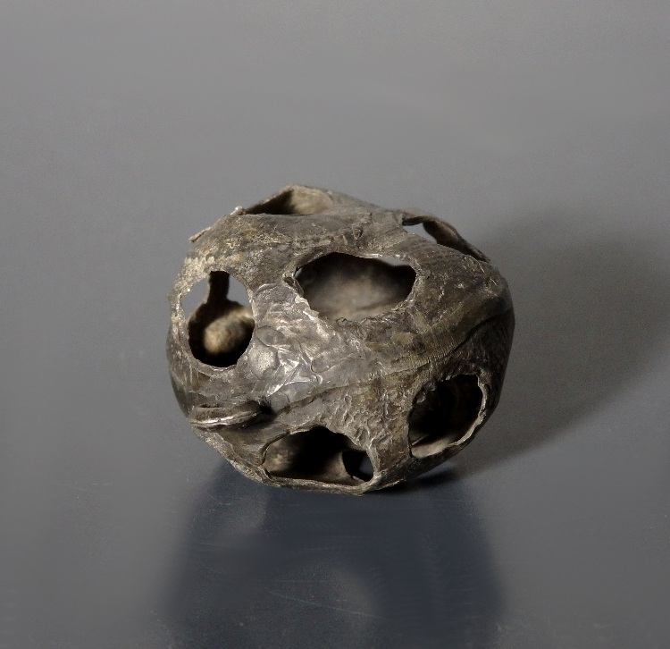 Medieval Pewter Openwork Rattle Bell - Den of Antiquity