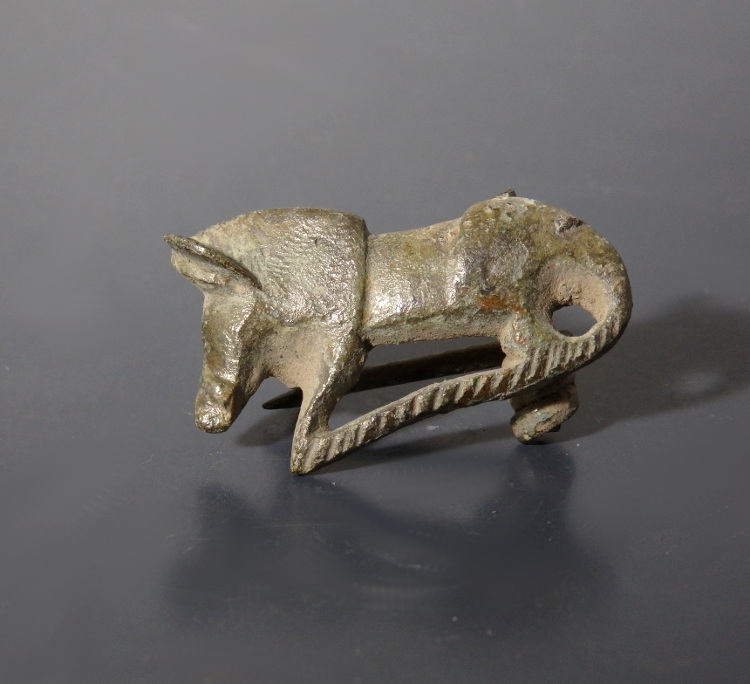 Roman Bronze Zoomorphic Boar Brooch - Den of Antiquity