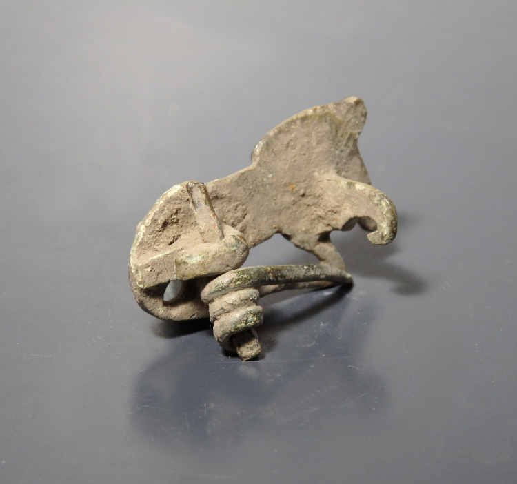 Roman Bronze Zoomorphic Boar Brooch - Den of Antiquity